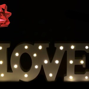 Wooden Love Sign LED Light-wedding Decor. - Etsy