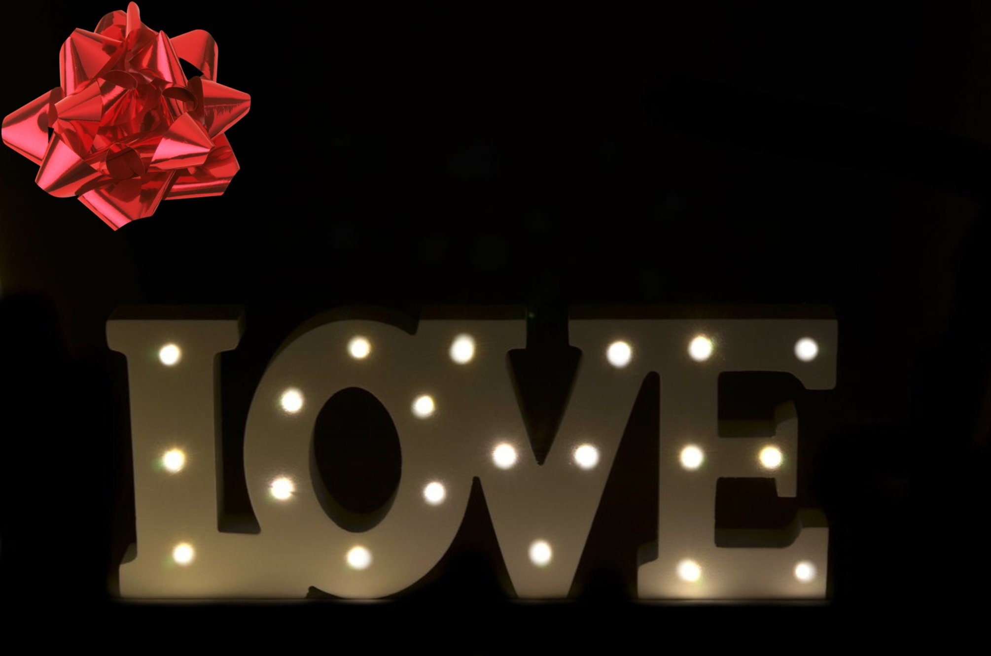 Wooden Love Sign LED Light-Wedding Decor. | Etsy