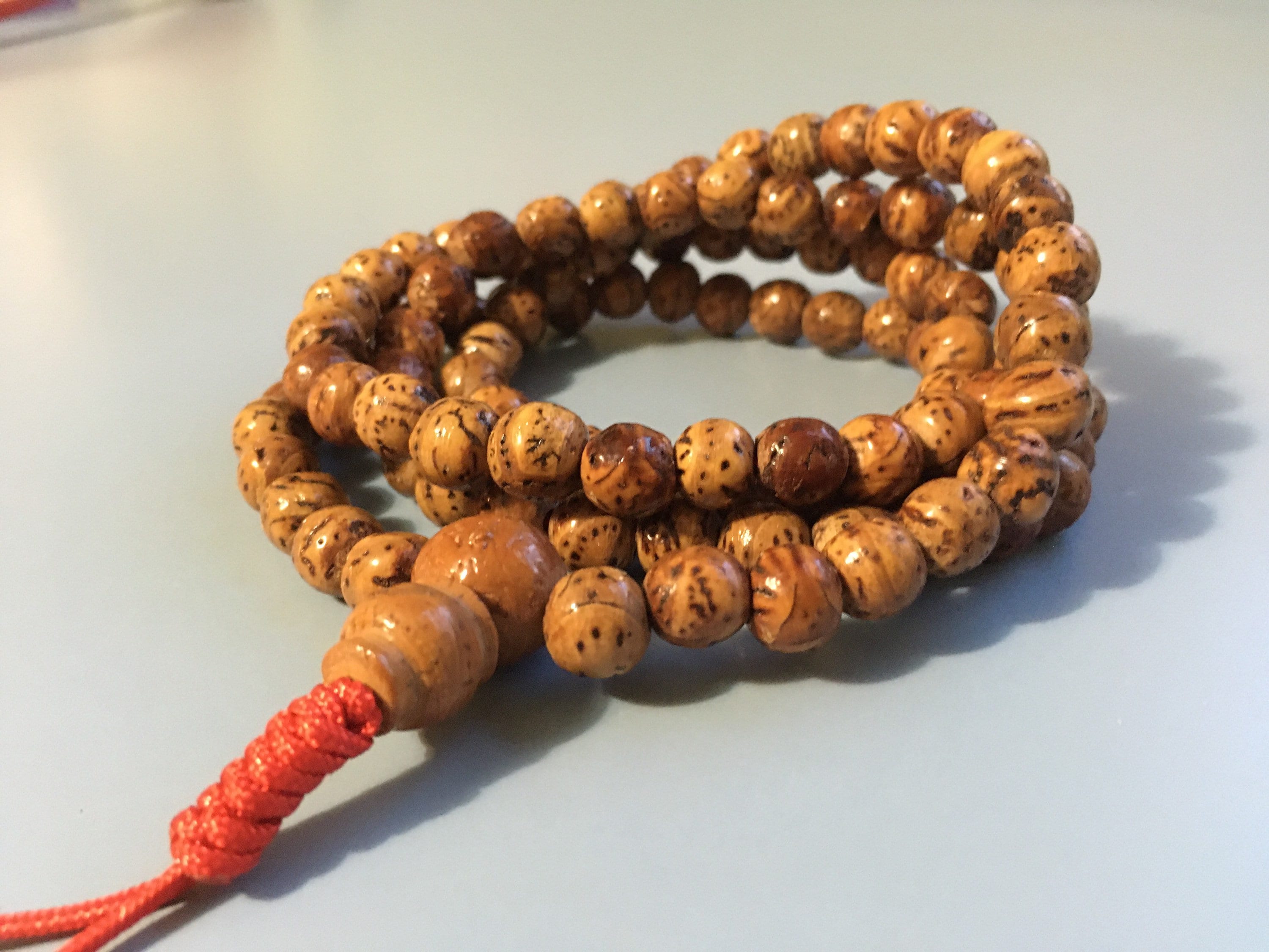 Bodhi Seed Mala 8 Mm Beads With Snake Knot. Mala Necklace for - Etsy