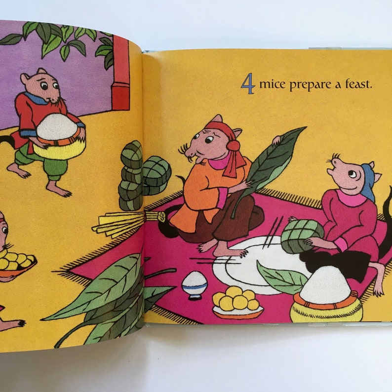 Ten Mice for Tet by Cynthia Weill Pictures by to Ngoc Trang, Embroidery ...