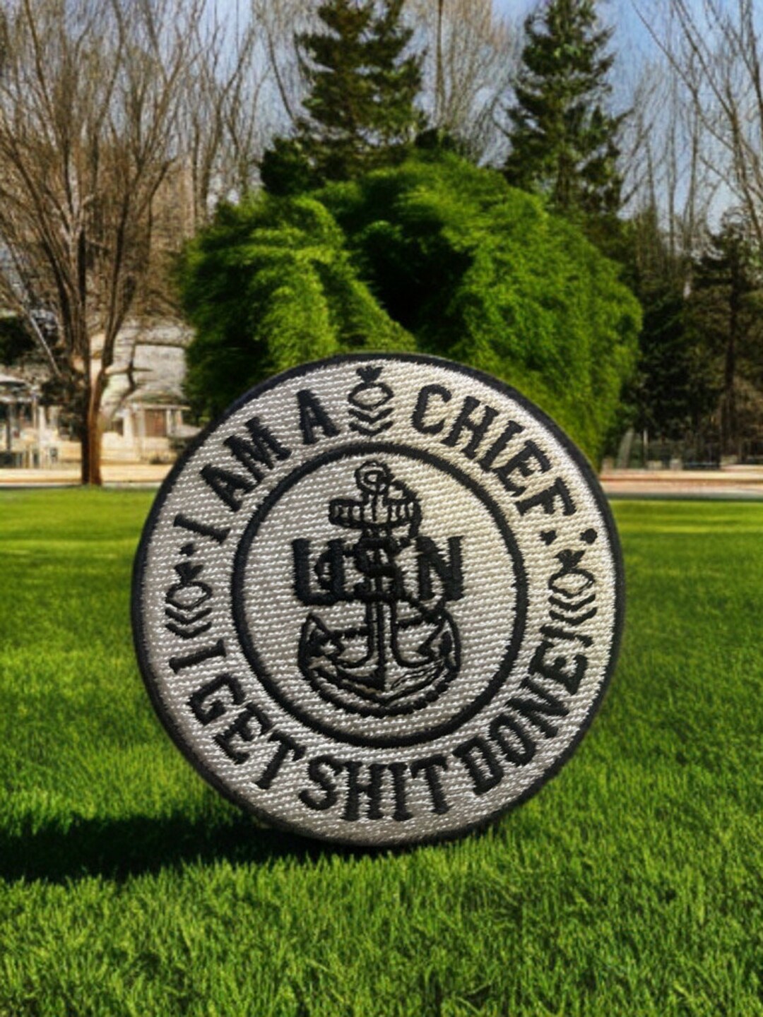 Navy Chief Patch / Velcro Patch / Iron on Patch / Sew on Patch - Etsy