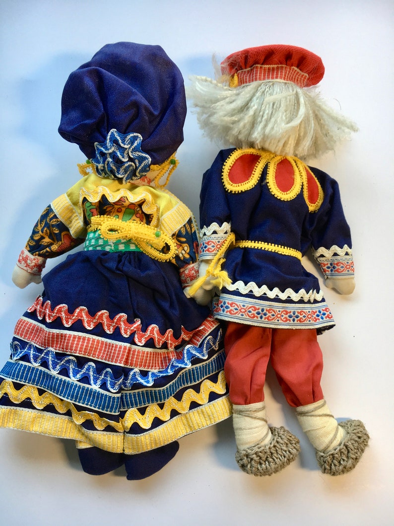 Vintage Ethnic Russian Cloth Dolls - Etsy
