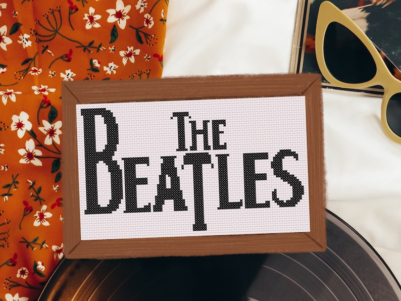 The Beatles Cross Stitch PDF Pattern | Nostalgic, Hippie, Music, Rock ...
