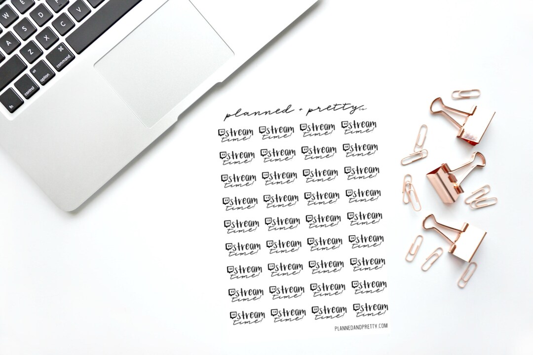 PRIOR INVENTORY SALE Twitch Stream Stickers Planner - Etsy