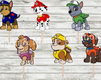 Paw patrol cut outs | Etsy