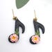 Handmade Music Note Earrings: Polymer Clay Flowers, Hypoallergenic - Etsy
