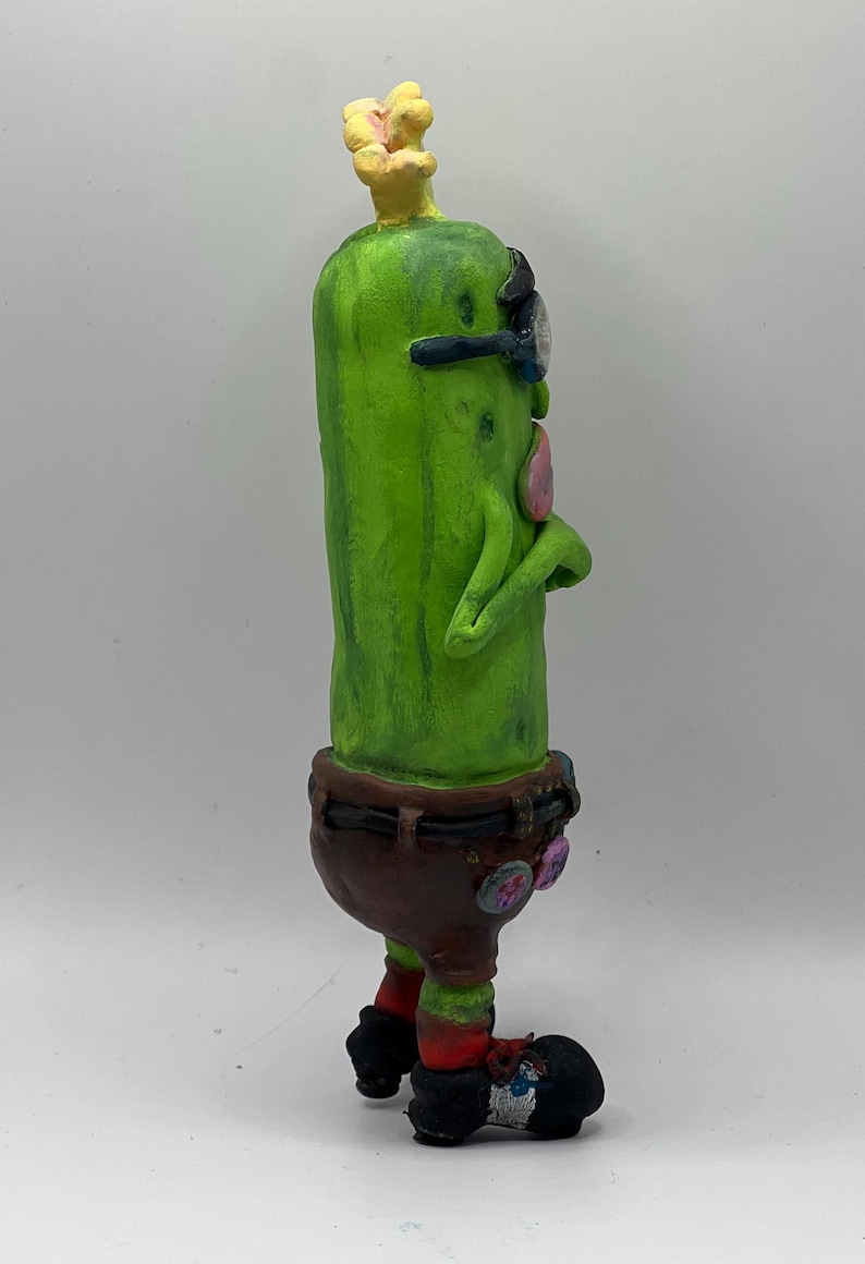 Kevin C. Cucumber; Spongebob Squarepants Inspired Clay Figurine - Etsy
