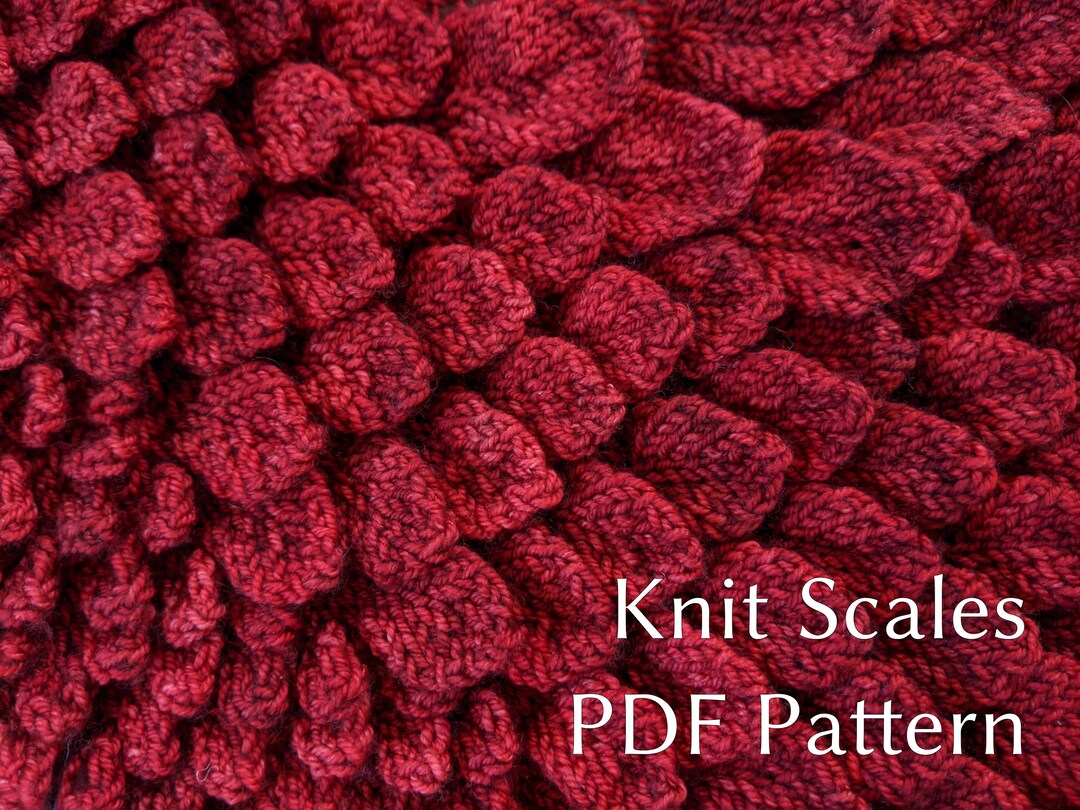 Knit Scales PDF Pattern: Complete Tutorial for Articulated 3-D Knitted ...