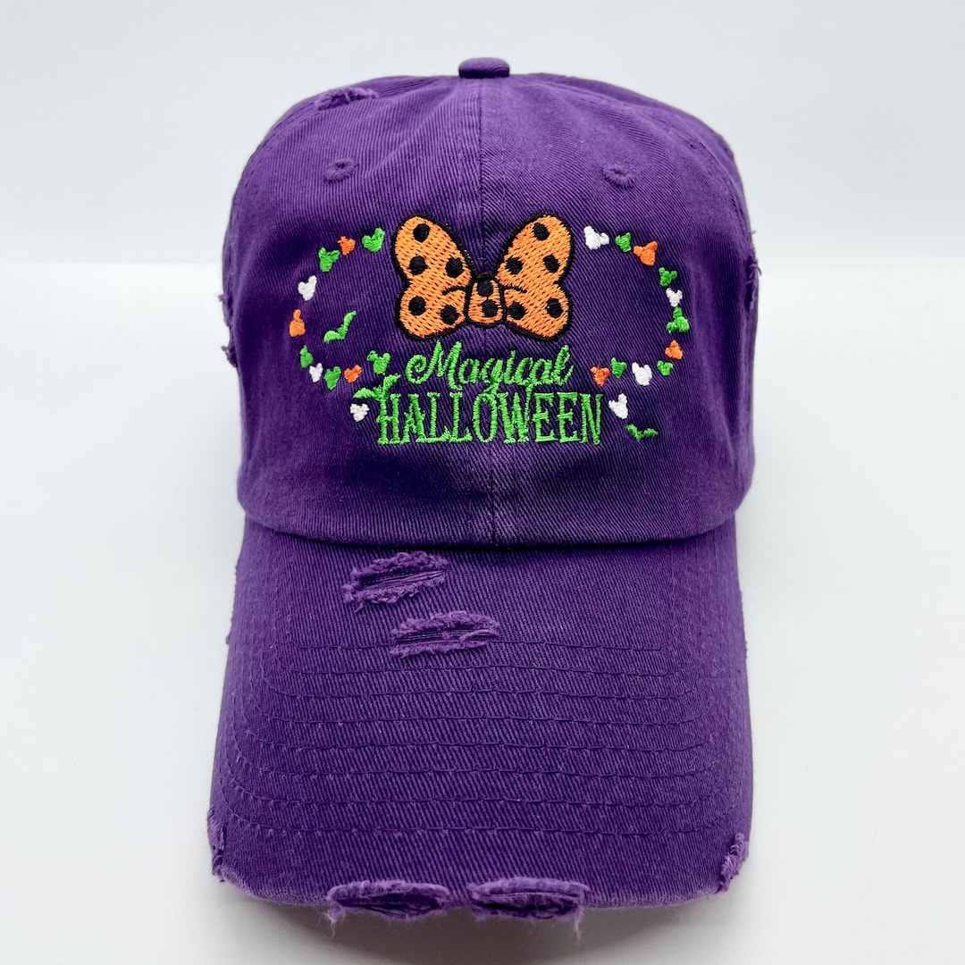 Magical Halloween Embroidered Cap-many Cap Color Choice-adults and Kids ...