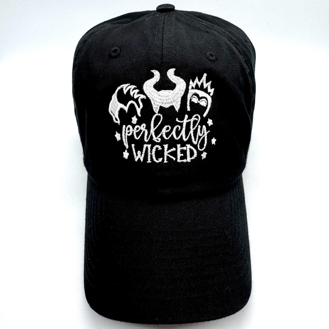 Perfectly Wicked Villains-baseball Hat-many Hat Color Choices-thread ...