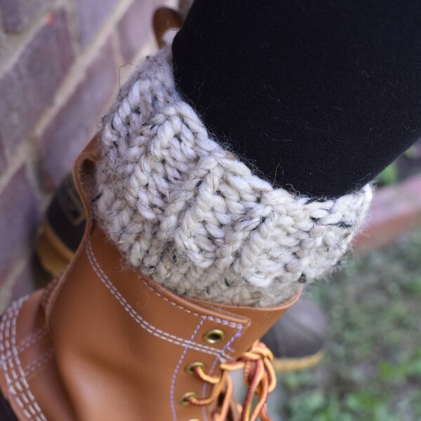 Knitted Boot Cuffs - Etsy