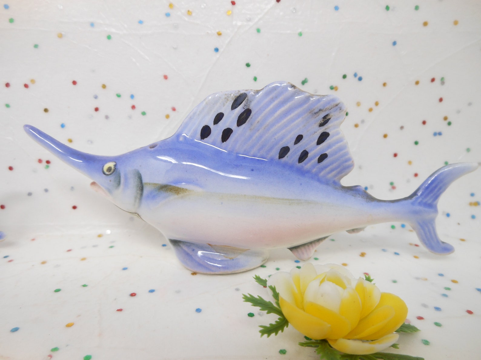 Vintage Marlin Sailfish Fish EW Japan Ceramic Salt Pepper - Etsy