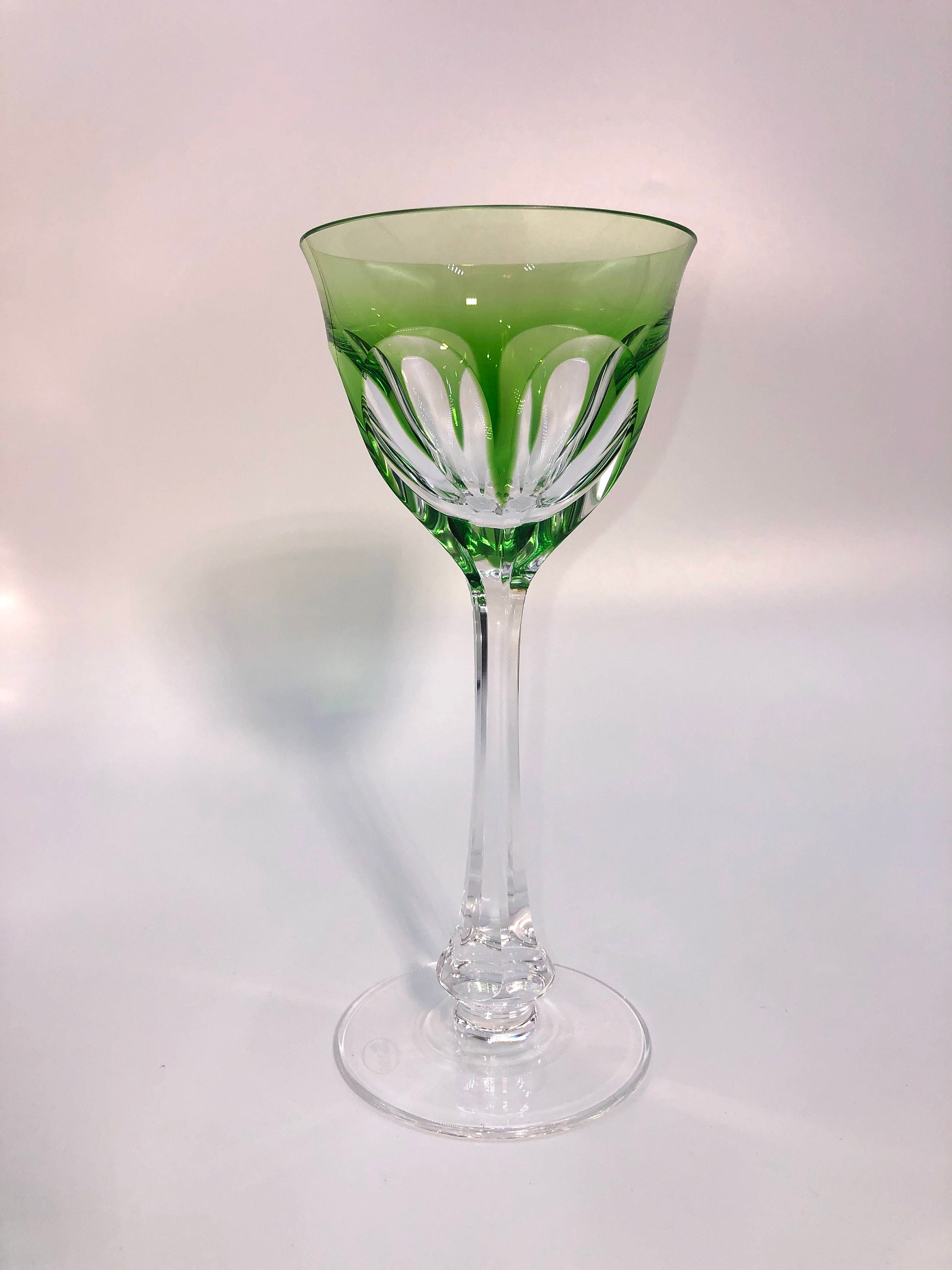 MOSER Crystal Lady Hamilton Cut to Clear Wine Rainbow Multi Color ...