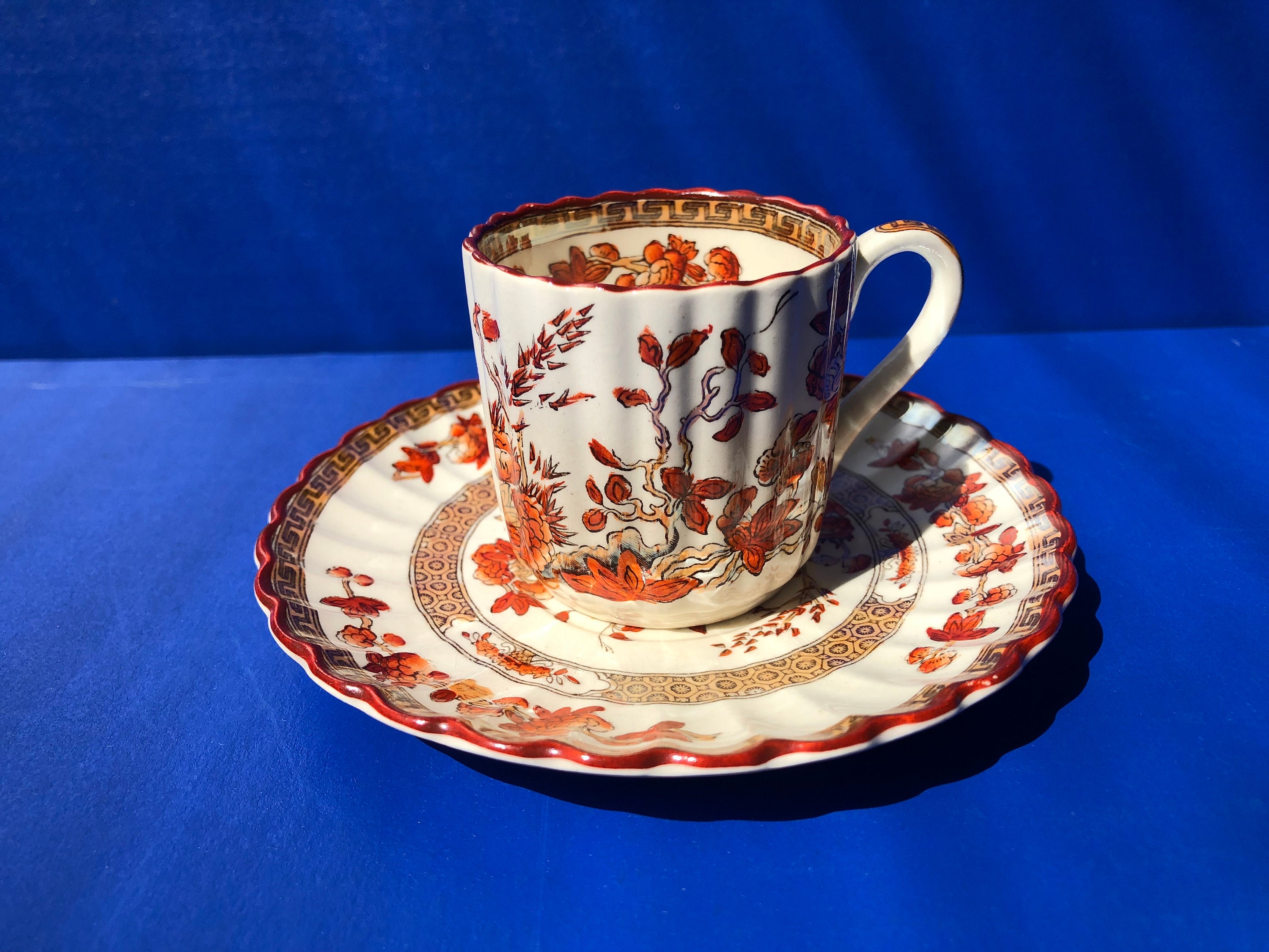 Copeland Spode India Tree Demitasse Cup & Saucer Set With Old Mark - Etsy