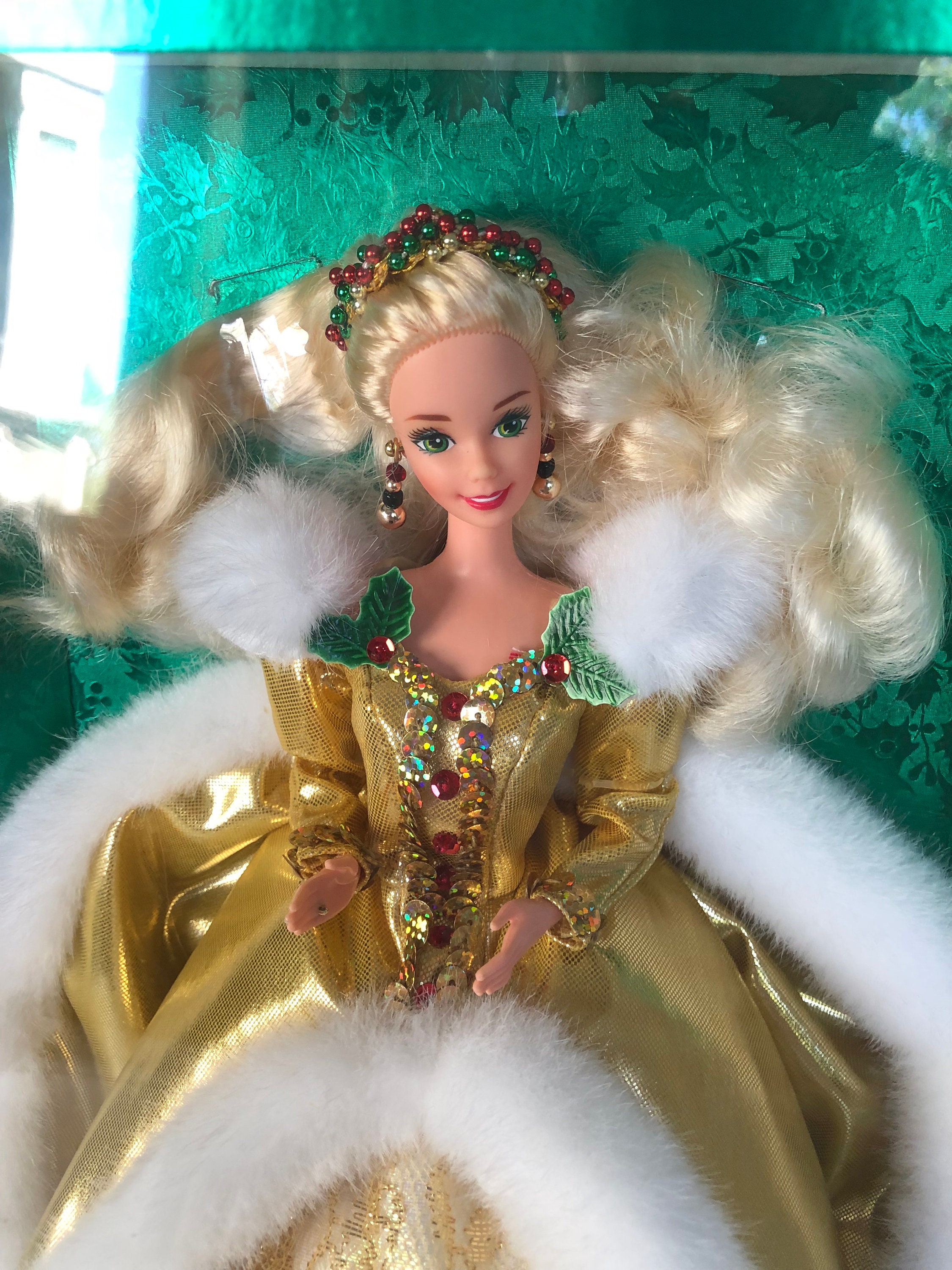 1994 Holiday Barbie Happy Holidays, 2nd in Series, Special Edition New ...