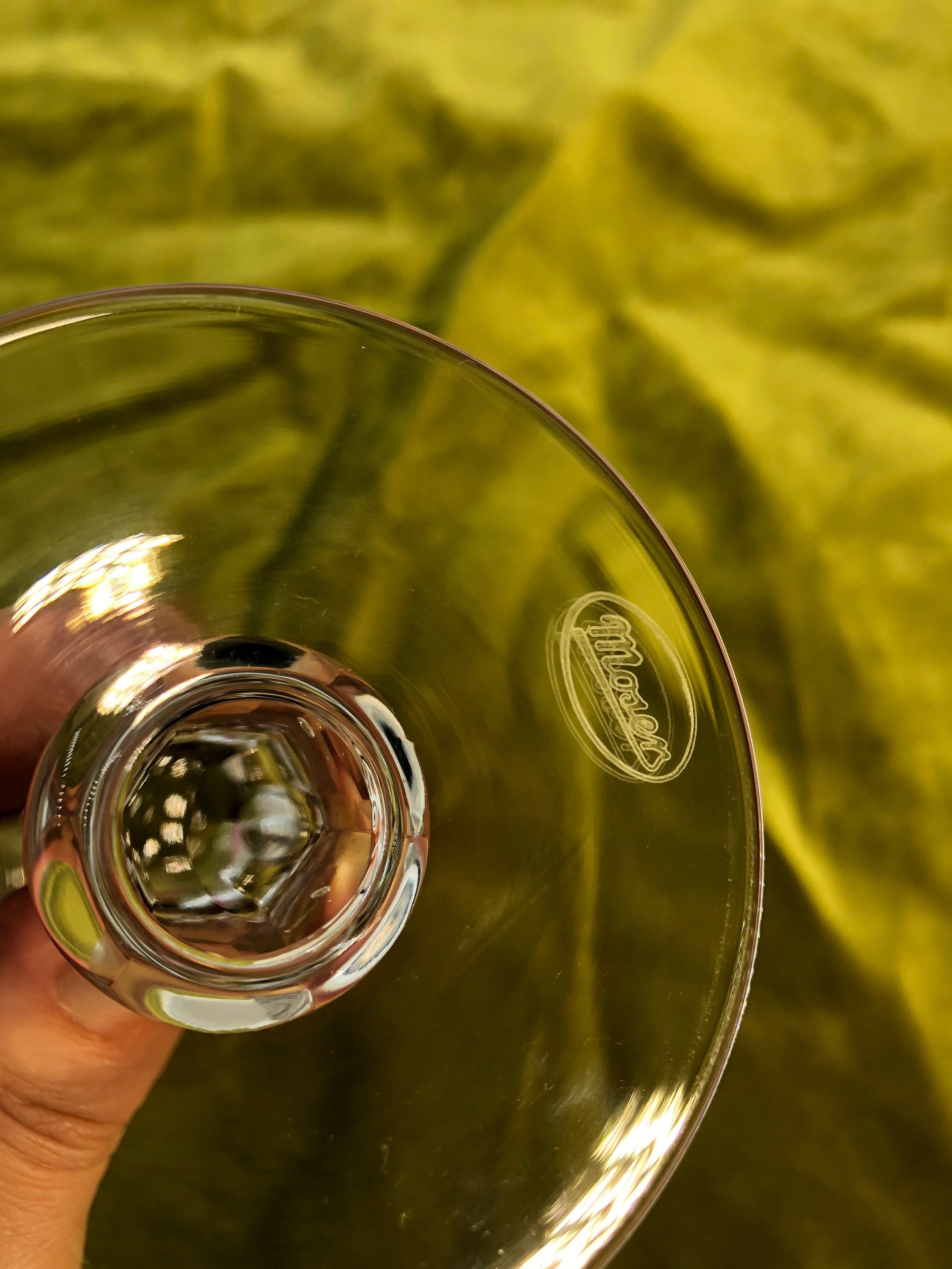 MOSER Crystal Lady Hamilton Cut to Clear Wine Rainbow Multi Color ...