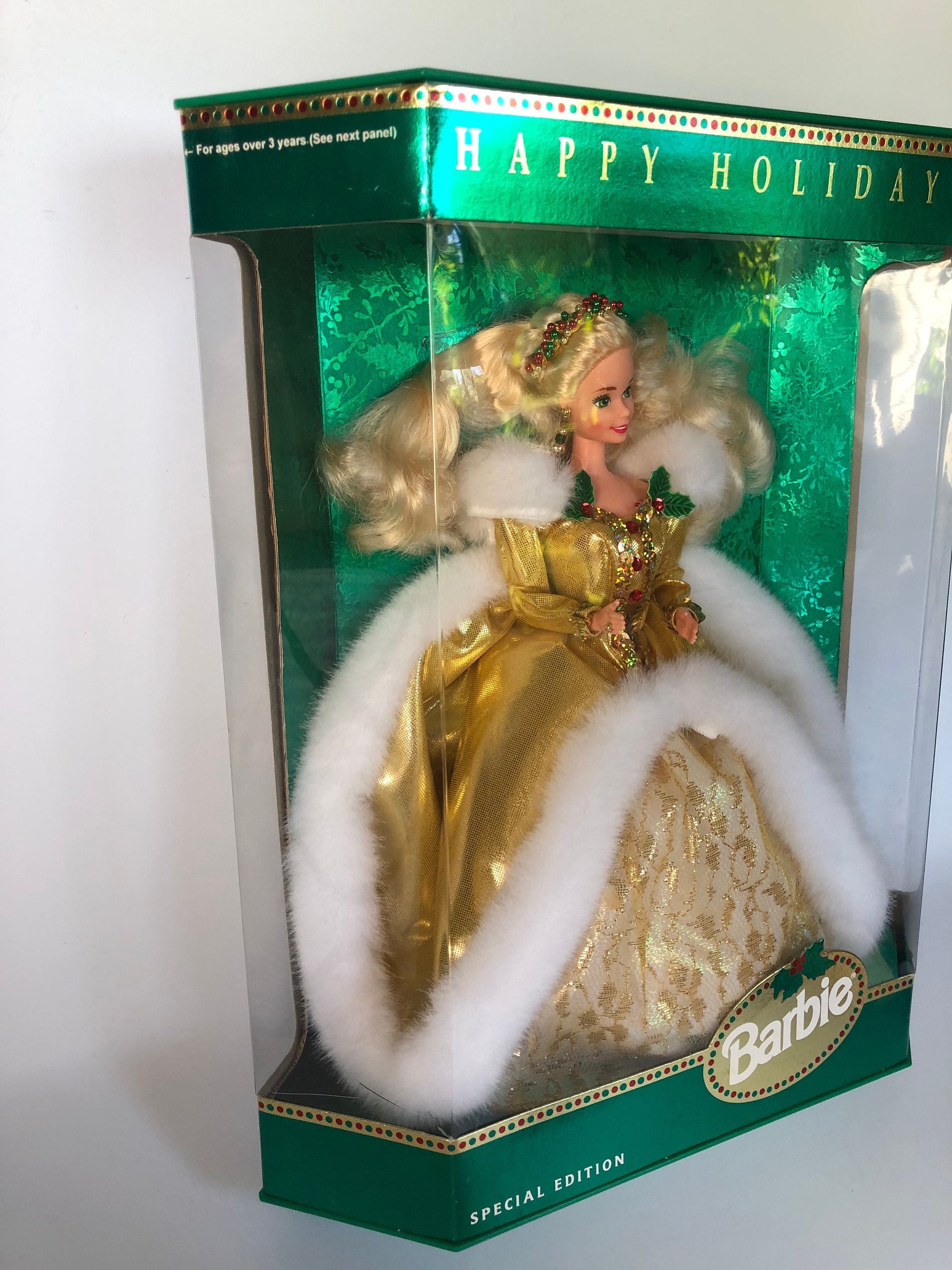 1994 Holiday Barbie Happy Holidays, 2nd in Series, Special Edition New ...