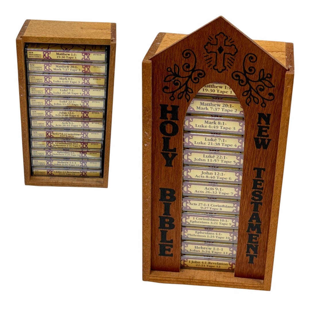 Alexander Scourby King James Holy Bible New Testament Set 12 Cassette ...