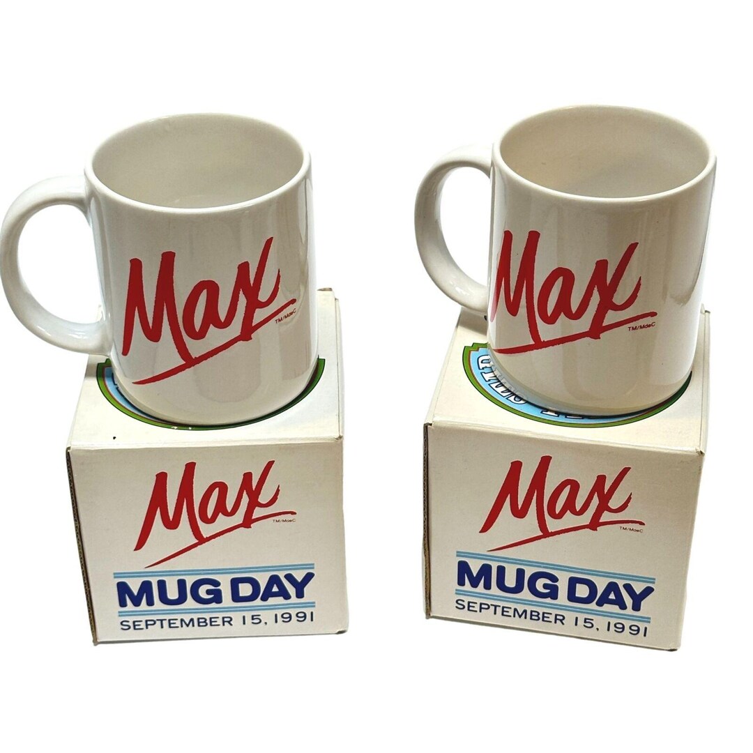 Toronto Blue Jays 1991 MAX Maxwell House Mug Lot 2 Game Day 1991 ...