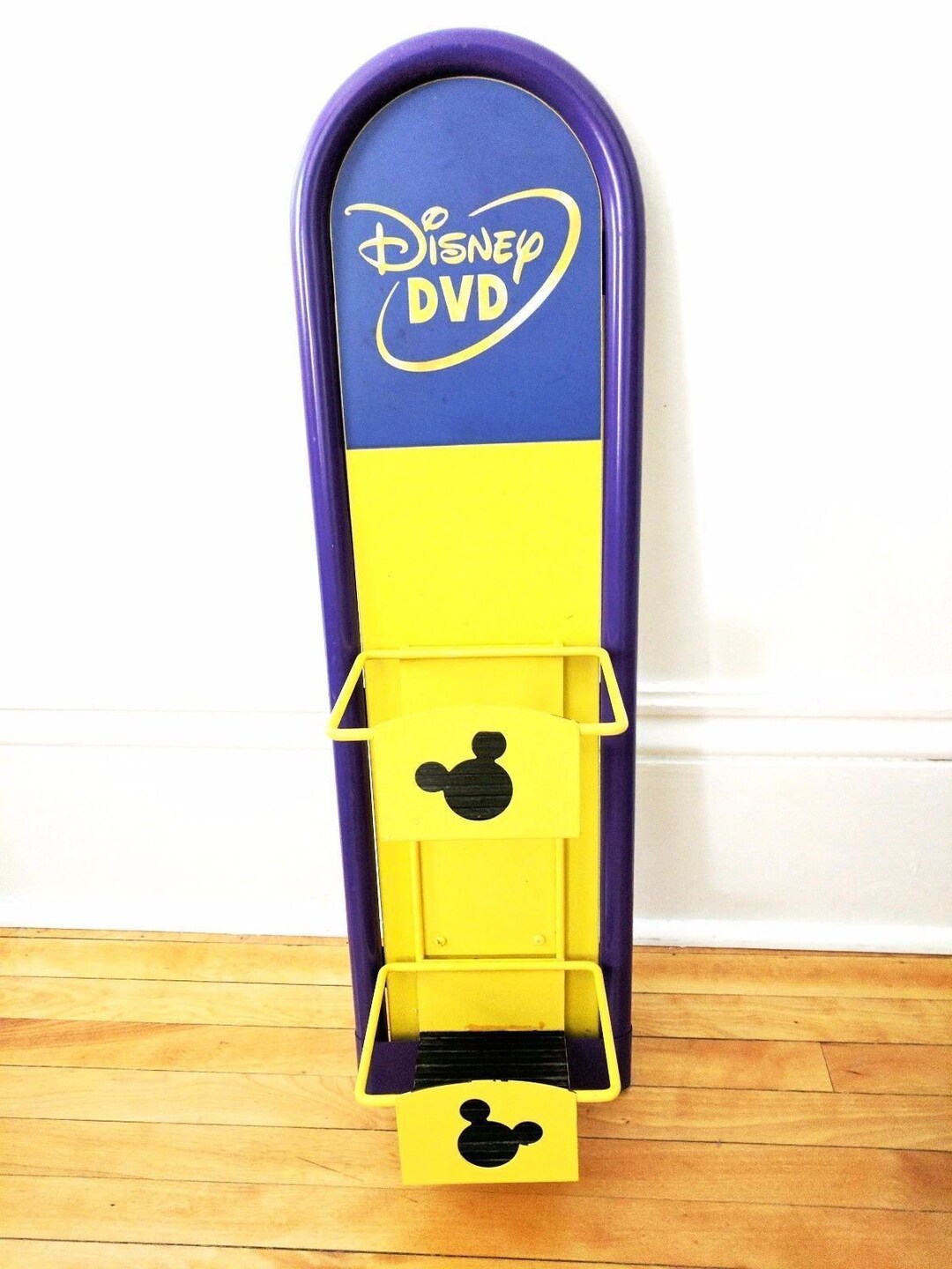 Vintage Genuine Disney Mickey Mouse Display Rack DVD Solid Metal 30 ...