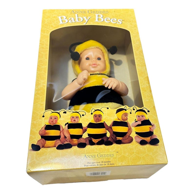 Anne Geddes Baby Bees Doll 15 Inch Boxed 1998 Vintage New - Etsy