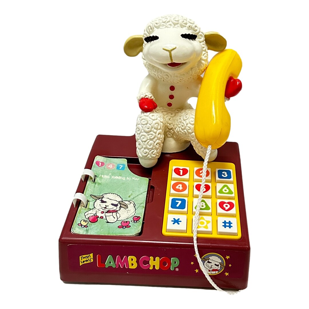 Shari Lewis Lamb Chop Play Along Telephone Vintage 1993 Play-tech HTF ...