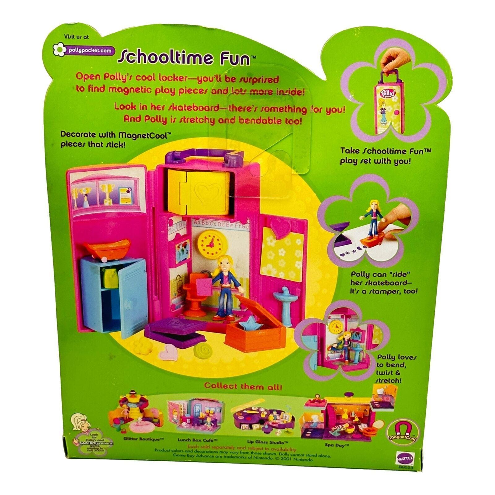 Polly Pocket Doll Set School Time Fun New Stamps Magnets New Sealed ...