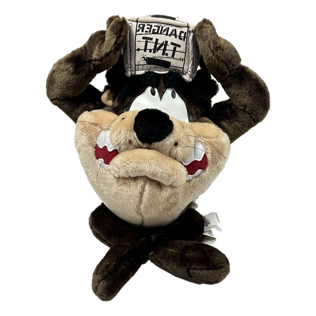 Tazmanian Devil TNT Looney Tunes 15 Inch Plush TAZ Ace 1998 - Etsy
