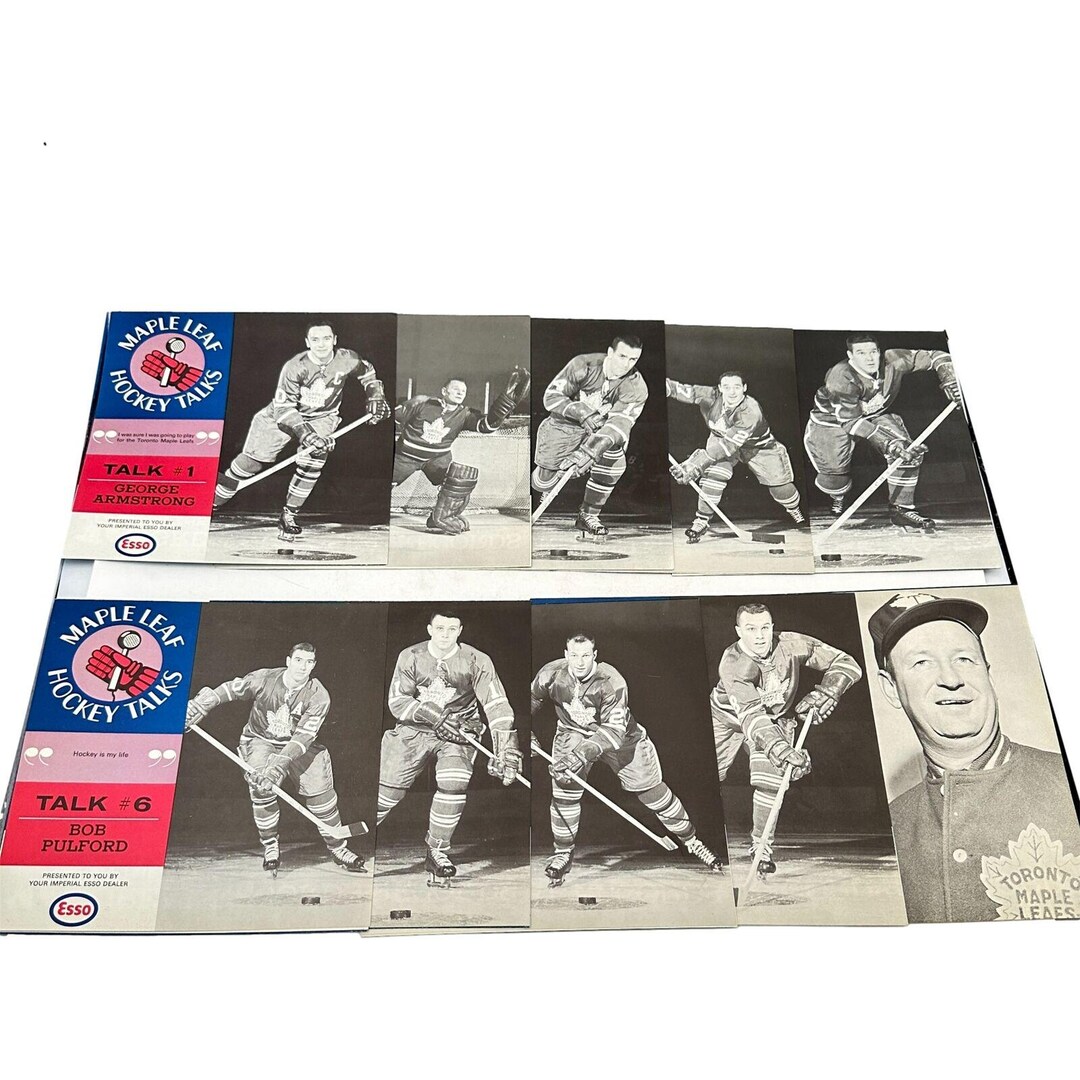 Vintage 1966 Esso NHL Hockey Talks Records: Toronto Maple Leafs ...