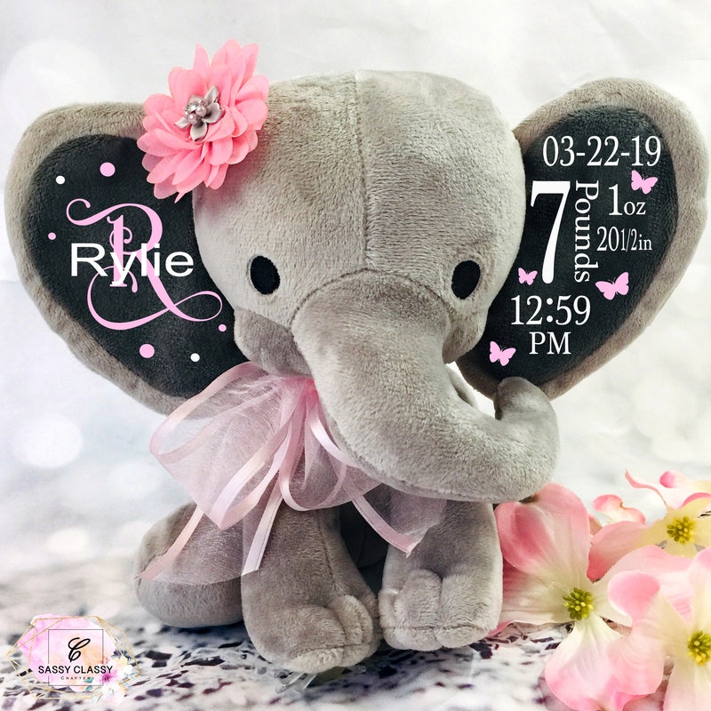 Birth Stats Stuffed Animal - Etsy