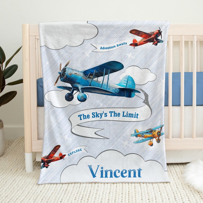 Baby Boy Airplane Nursery - Etsy