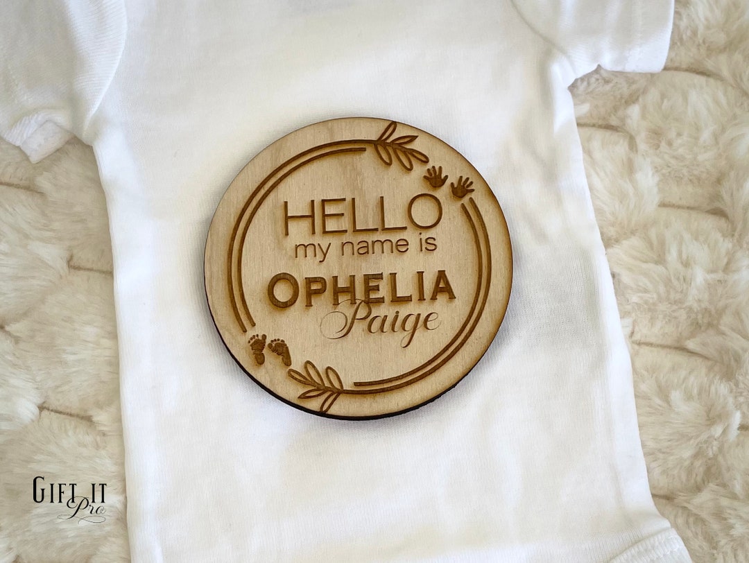 Hello My Name Is, Hospital Name Sign, Hospital Sign, Birth Announcement ...