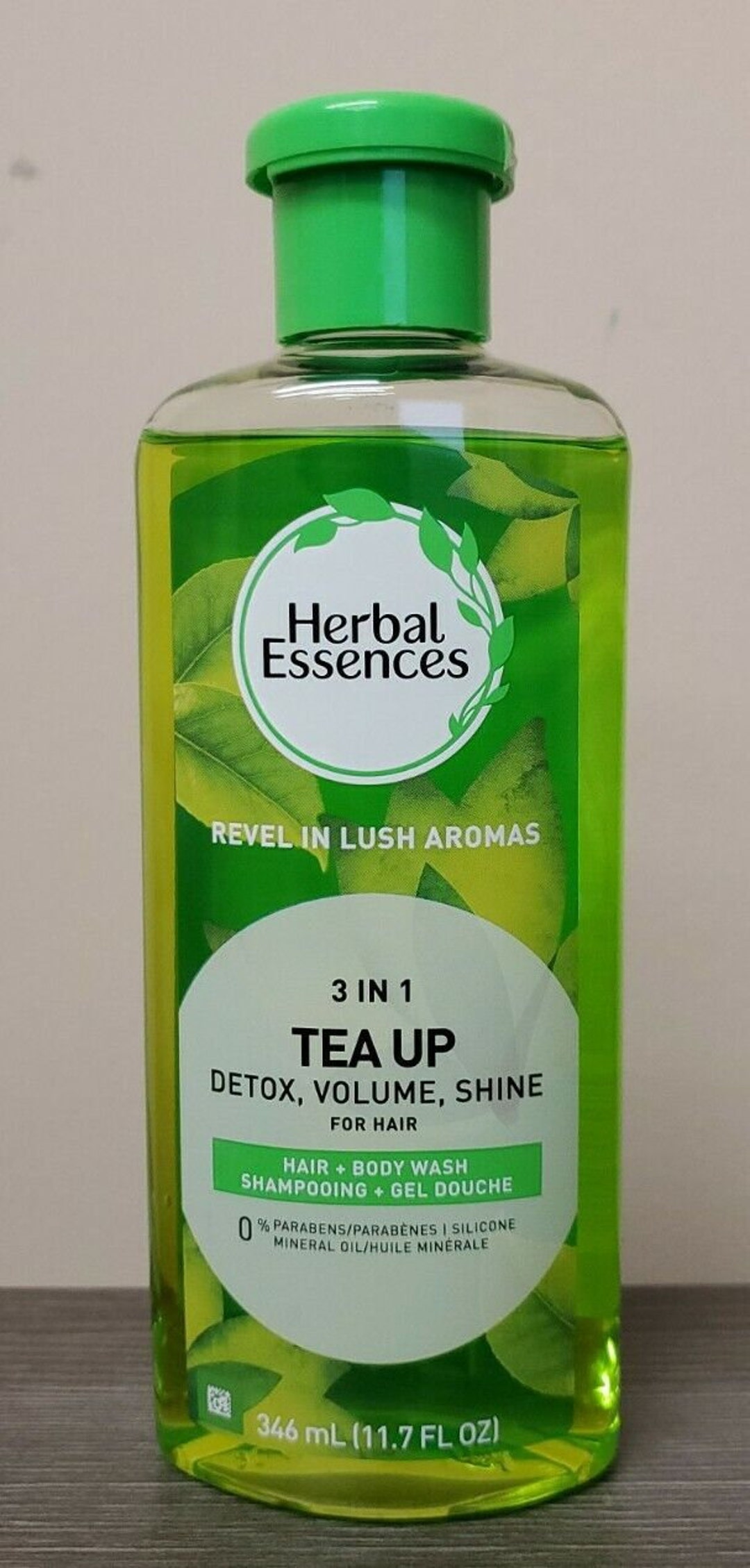 Herbal Essences Shampooing Gel 3 in 1 Tea up Detox Volume Shine 11.7 Fl ...