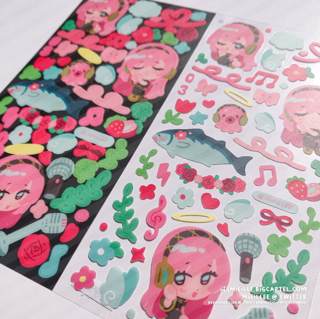 VOCAL | Luka Inspired Deco Style Sticker Sheet - Etsy