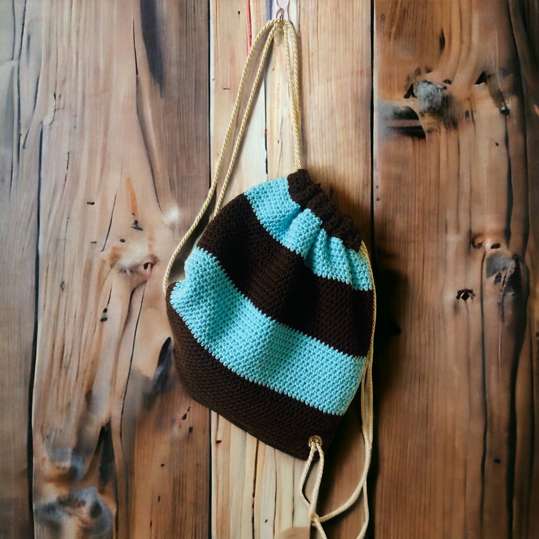 Crochet Child's Backpack Crochet Drawstring Backpack - Etsy