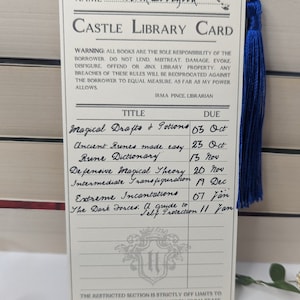 Personalised Wizarding Inspired Bookmark - Etsy