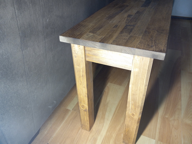 Yukon Rustic Farmhouse Bench, Solid Wood Bench, Coffee Table, - Etsy