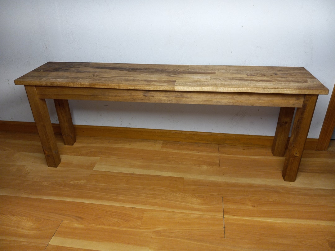 Yukon Rustic Farmhouse Bench, Solid Wood Bench, Coffee Table, - Etsy