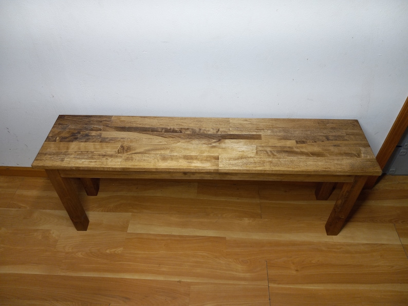 Yukon Rustic Farmhouse Bench Solid Wood Bench Coffee Table - Etsy