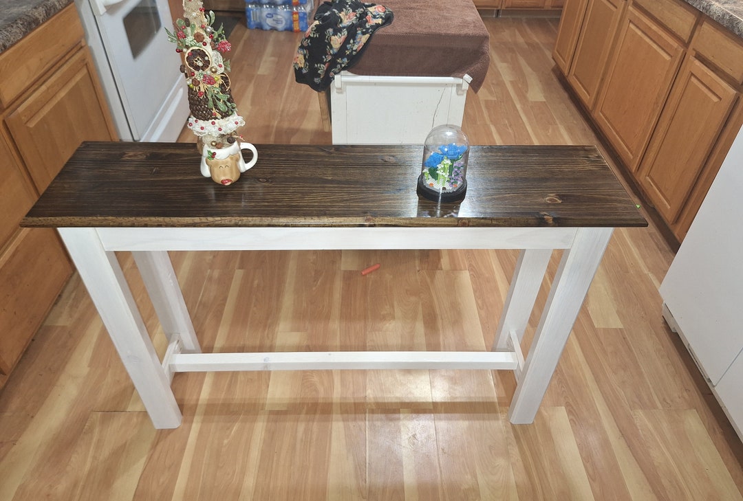 Farm House Console Table, Behind the Couch Table, Rustic Table, Coffee ...