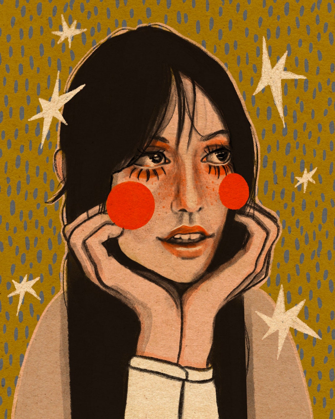 Shelley Duvall Print Portrait Print Shining Fan Art Horror Art - Etsy