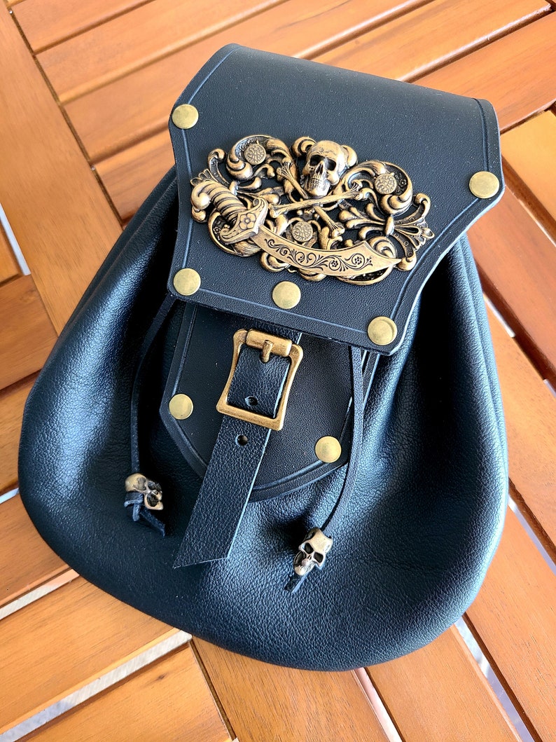Pirate Pouch, Sporran, Hip Bag With Premium Leather - Etsy