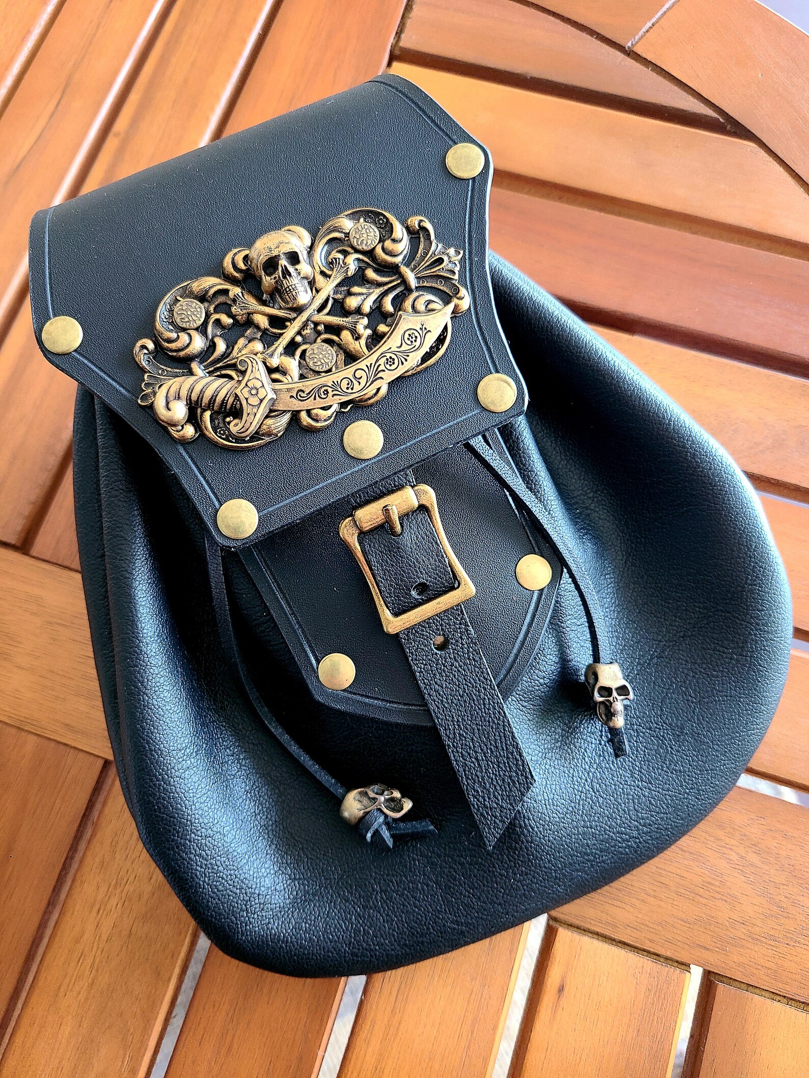 Pirate Pouch, Sporran, Hip Bag With Premium Leather - Etsy