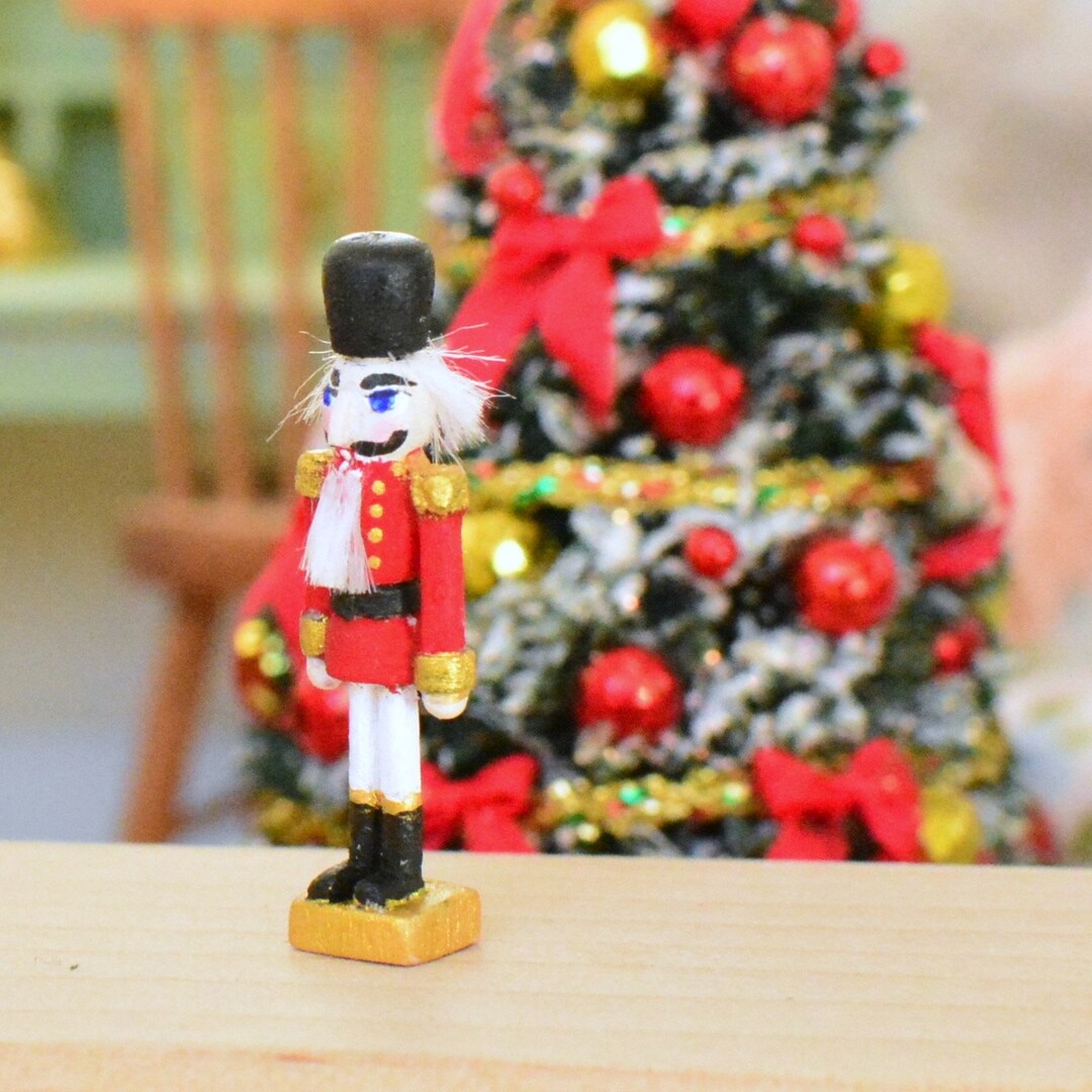 Miniature Nutcracker 1/12th Scale Nutcracker Miniature Christmas ...