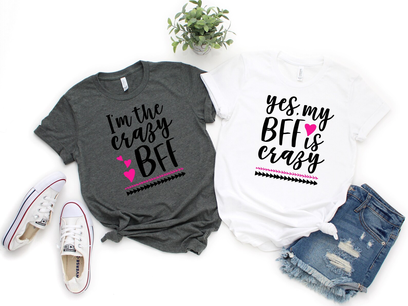 Best Friend Shirts, Besties Shirts, Crazy BFF Matching Shirts, Mother ...