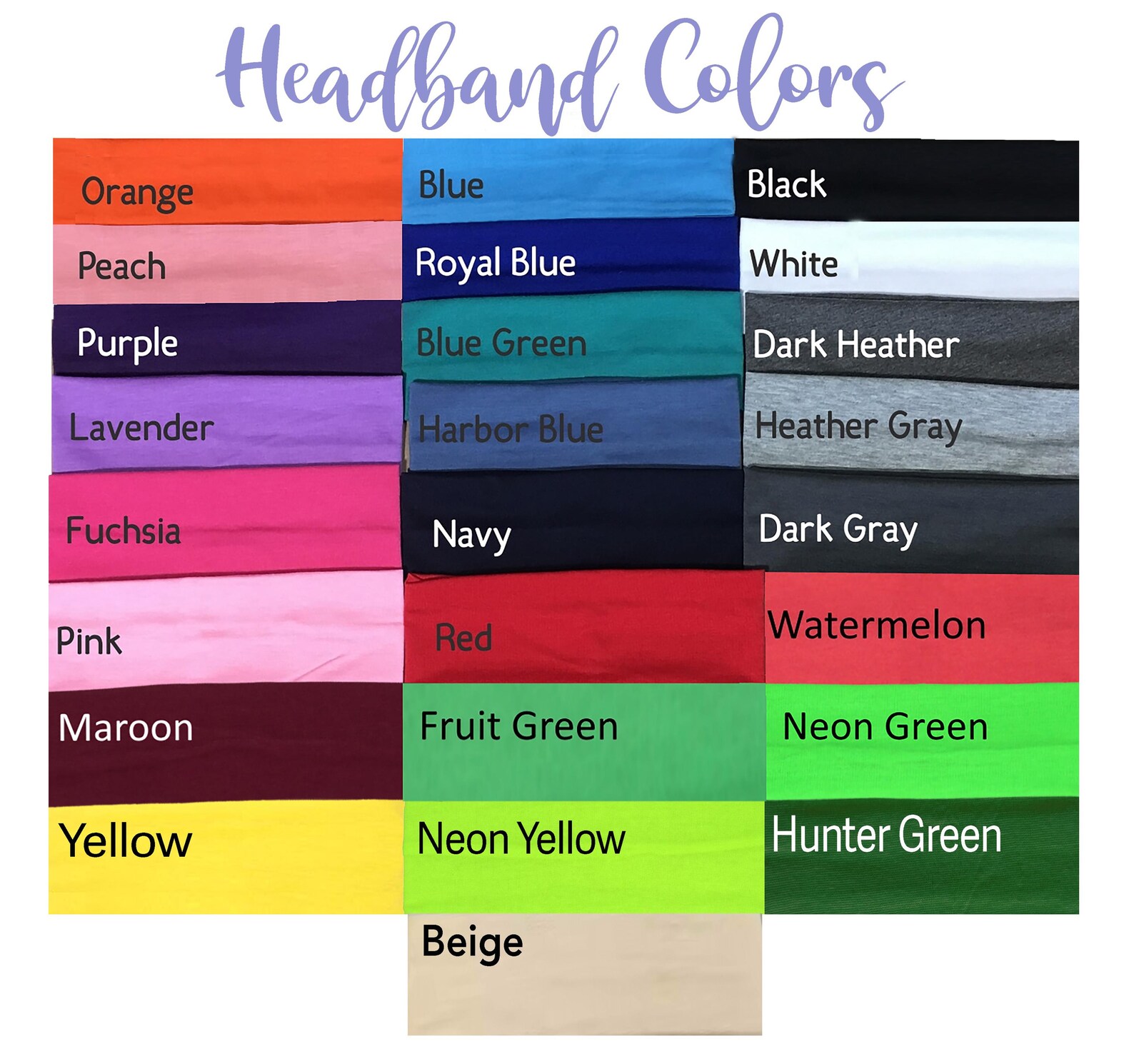 Custom Headbands, Personalized Sports Headbands, Adult Unisex Headband ...