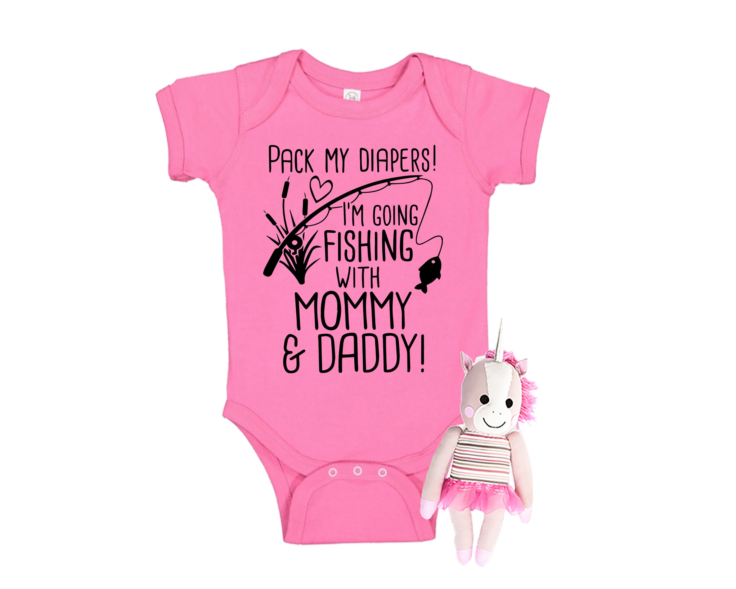 Daddy's Fishing Buddy Pack My Diapers I'm Going - Etsy