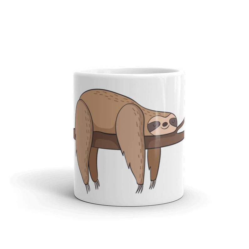 Sloth Coffee Mug, Sloth, Coffee Mug, Coffee Cup, Cute Sloth Mugs ...