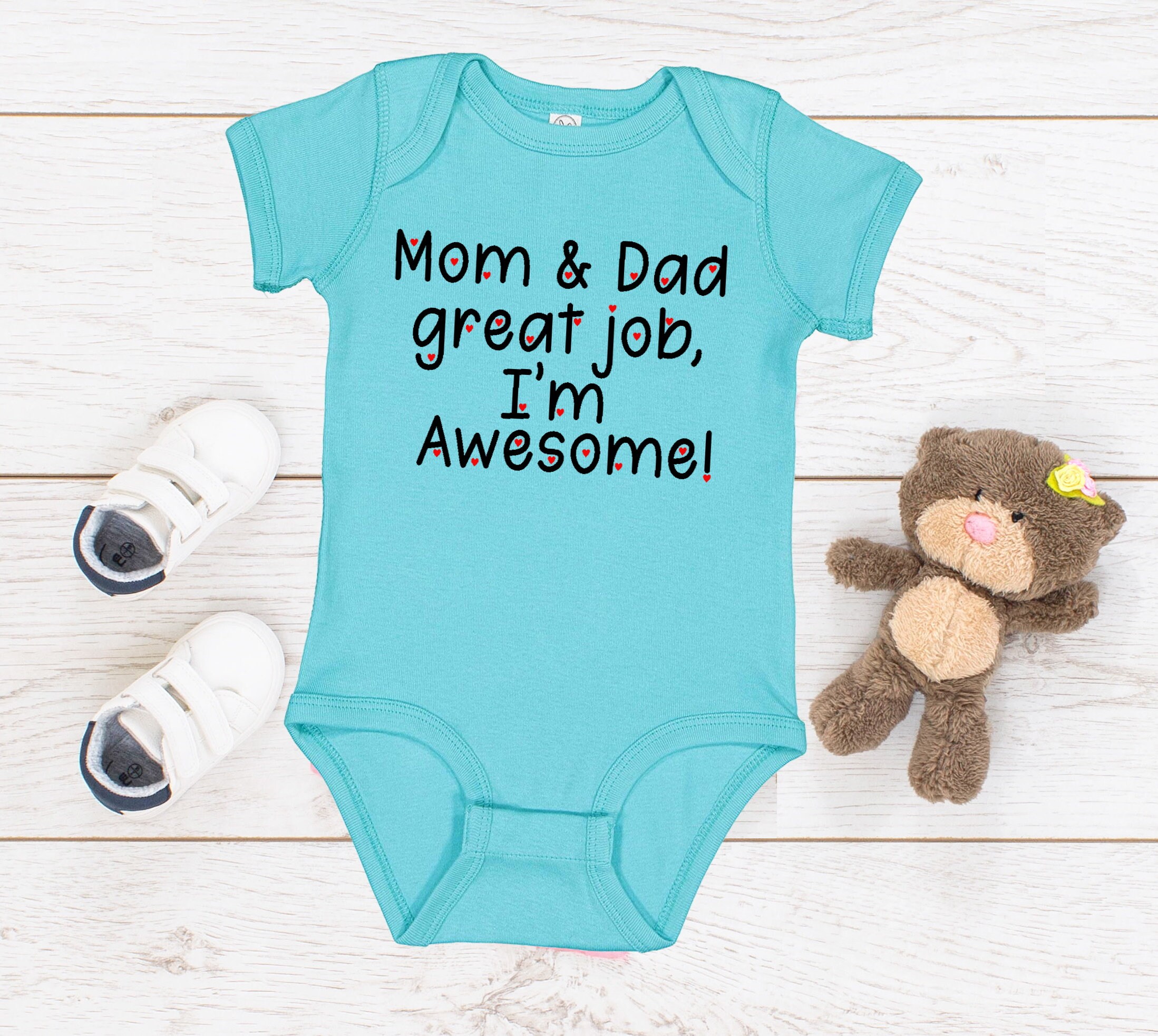 Baby Gift Good Job Mom I'm Awesome Baby Bodysuit Baby - Etsy UK