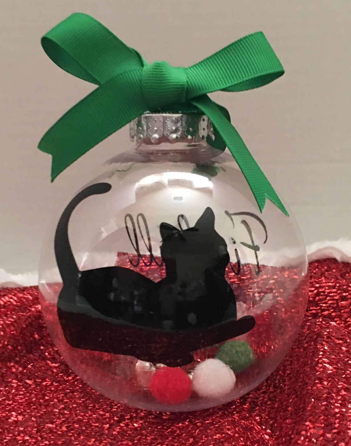 Personalized Cat Christmas Ornament Cat Lovers Christmas | Etsy